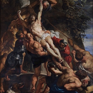 Peter Paul Rubens Elevation of the Cross, Central Panel C. 1610, High Quality Hand Painted Oil ...