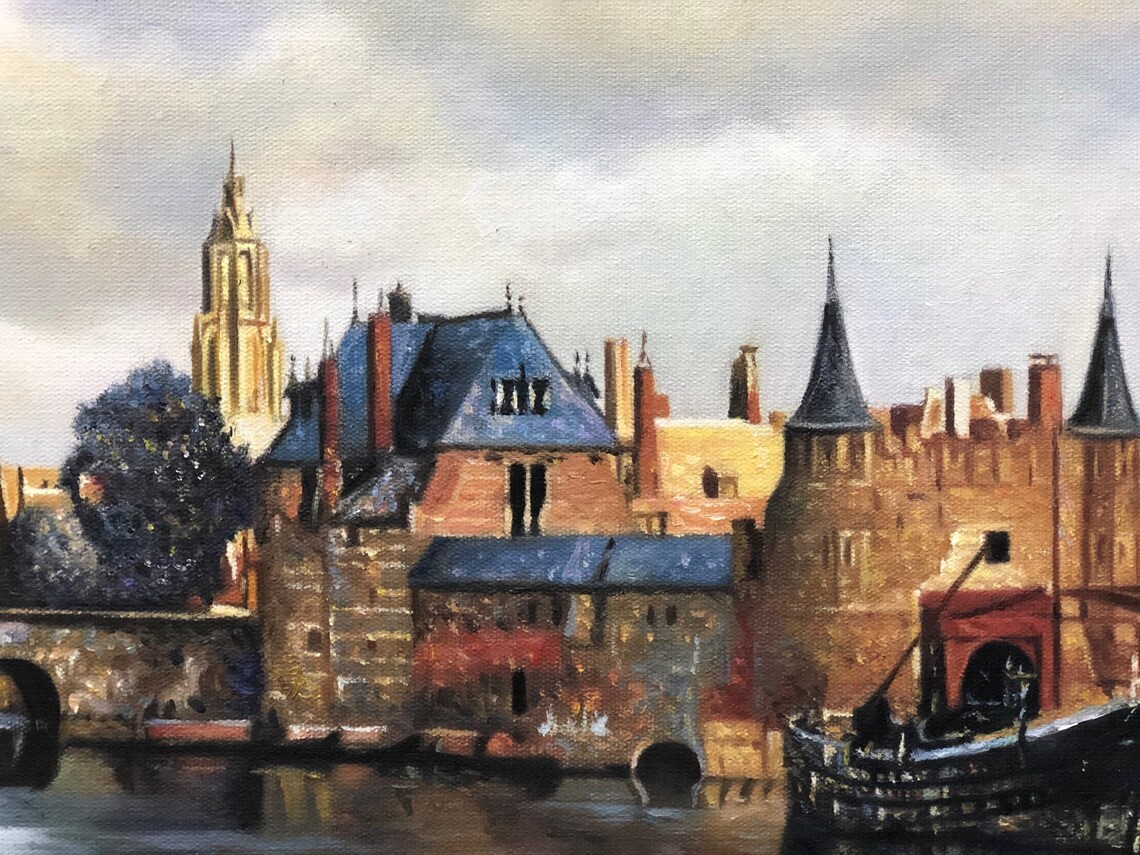 Johannes Vermeer View of Delft Most Famous Cityscape of the | Etsy