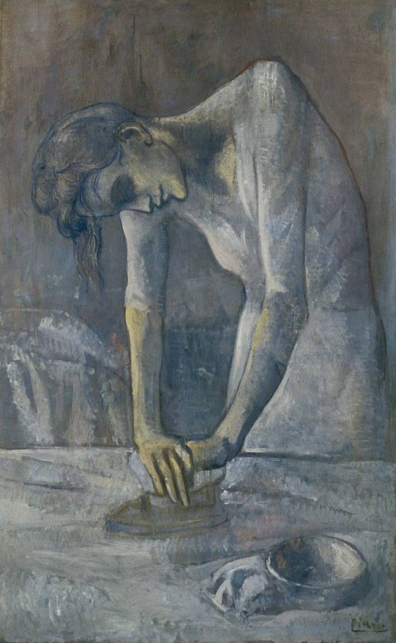 Pablo Picasso Woman Ironing 1904, Hand-painted Oil Painting ...