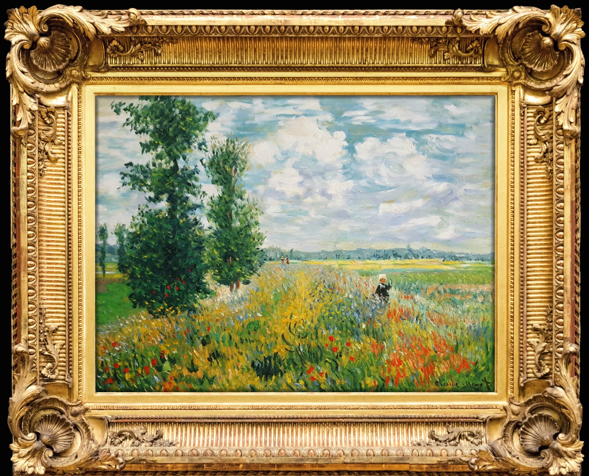 Claude Monet Poppy Fields Near Argenteuil 1875 Handmade Oil - Etsy