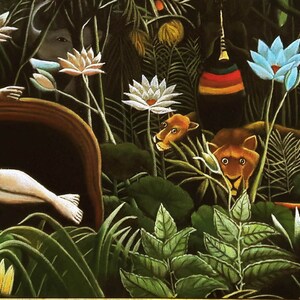 Henri Rousseau the Dream High Quality Hand Painted Oil | Etsy