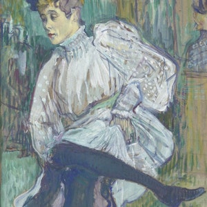 Henri De Toulouse-lautrec Jane Avril Dancing 1892, High Quality Hand ...