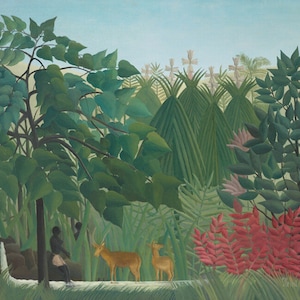 Henri Rousseau the Waterfall 1910, High Quality Hand Painted Oil ...