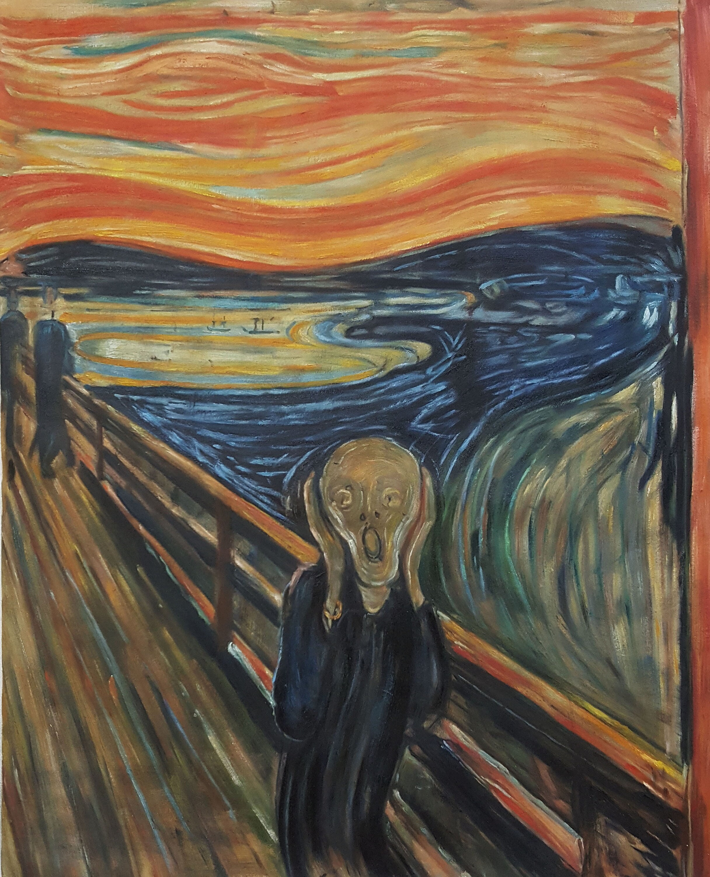 Edvard Munch the Scream 1893 High Quality Oil Painting | Etsy
