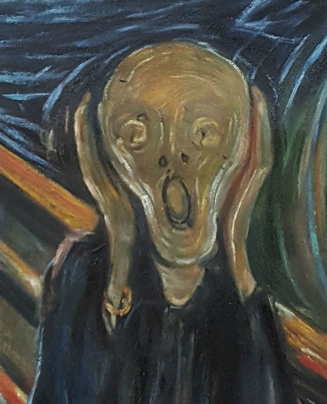 Edvard Munch the Scream 1893 High Quality Oil Painting | Etsy