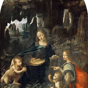 Leonardo Da Vinci The Virgin Of The Rocks 1483 1486 Louvre High