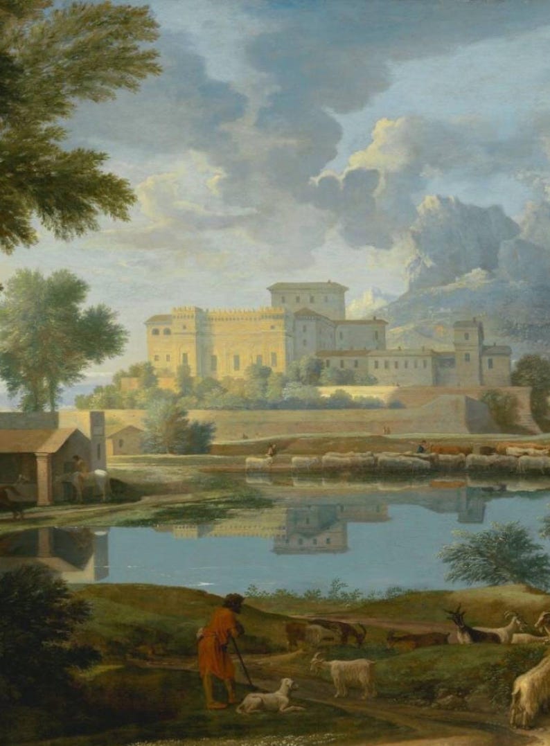 Nicolas Poussin Landscape in Calm Weather, 1651, High Quality Oil ...