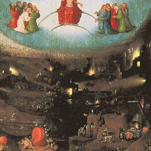 Hieronymus Bosch the Last Judgment (central Panel), Large Oil Painting Reproduction, Oil on ...