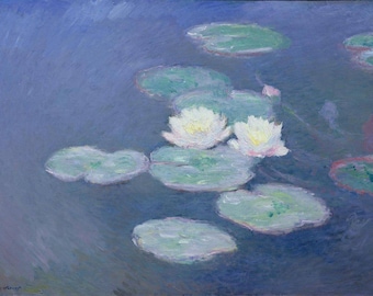 Claude Monet Water Lilies 1919 Impressionism High Quality | Etsy