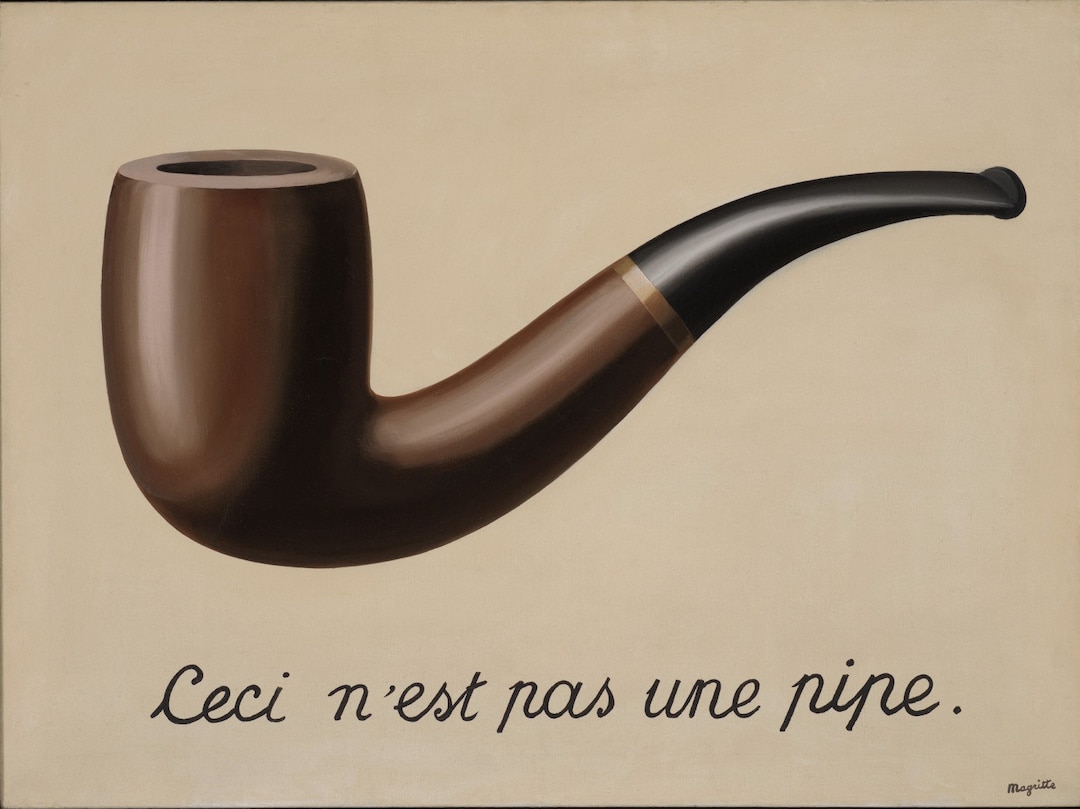 Rene Magritte the Treachery of Images 1929, High Quality Hand-painted ...