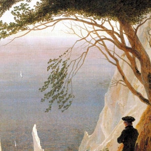 Caspar David Friedrich Chalk Cliffs at Ruegen 1818-1819, High-quality ...