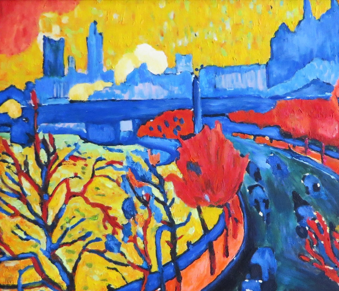 André Derain Charing Cross Bridge 1906 Oil on Canvas Hand | Etsy