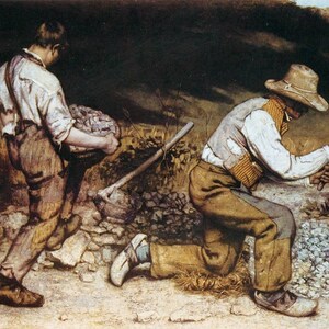 Gustave Courbet the Stonebreakers 1849, High Quality Hand Painted Oil ...
