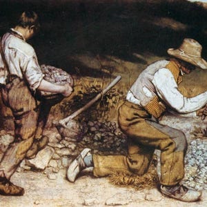 Gustave Courbet the Stonebreakers 1849, High Quality Hand Painted Oil ...