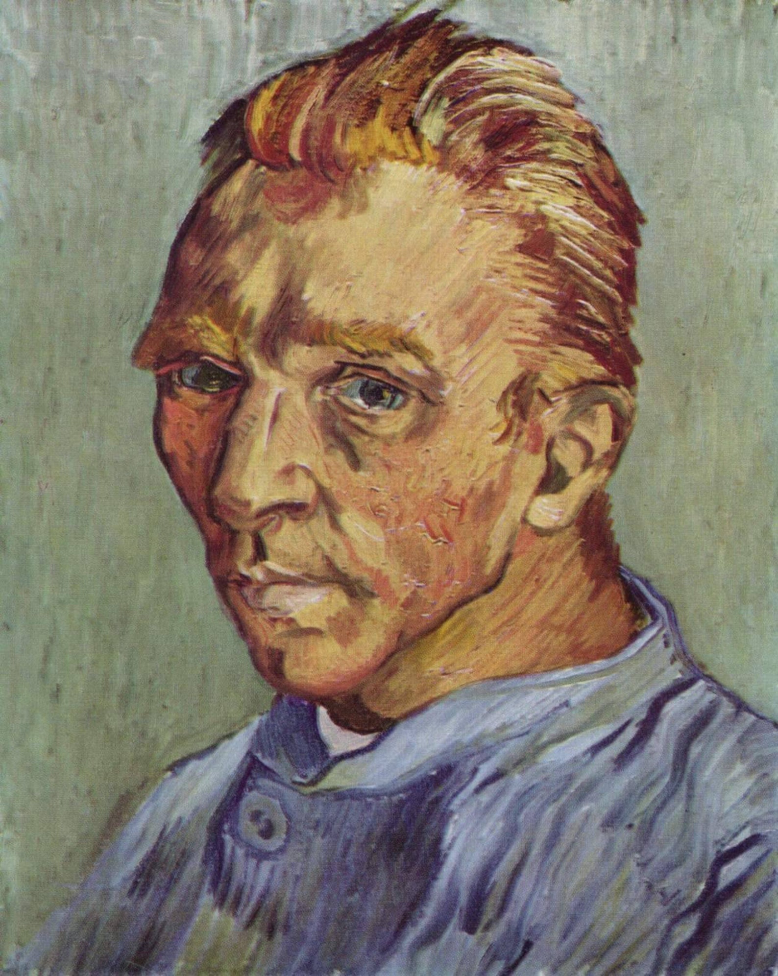 Vincent Van Gogh Self-portrait Without Beard 1889 High - Etsy