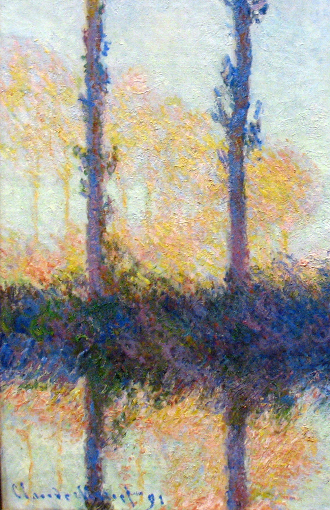Claude Monet the Four Trees (four Poplars on the Banks of the Epte ...