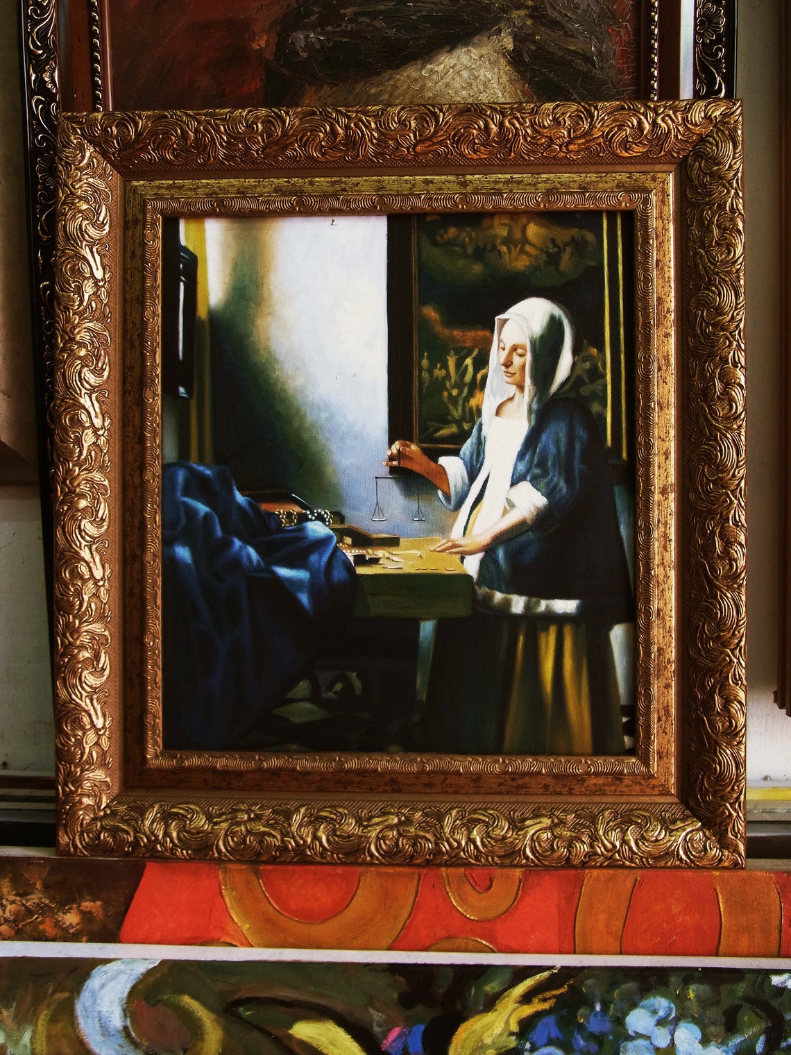Johannes Vermeer Woman Holding a Balance 1664 High Quality | Etsy
