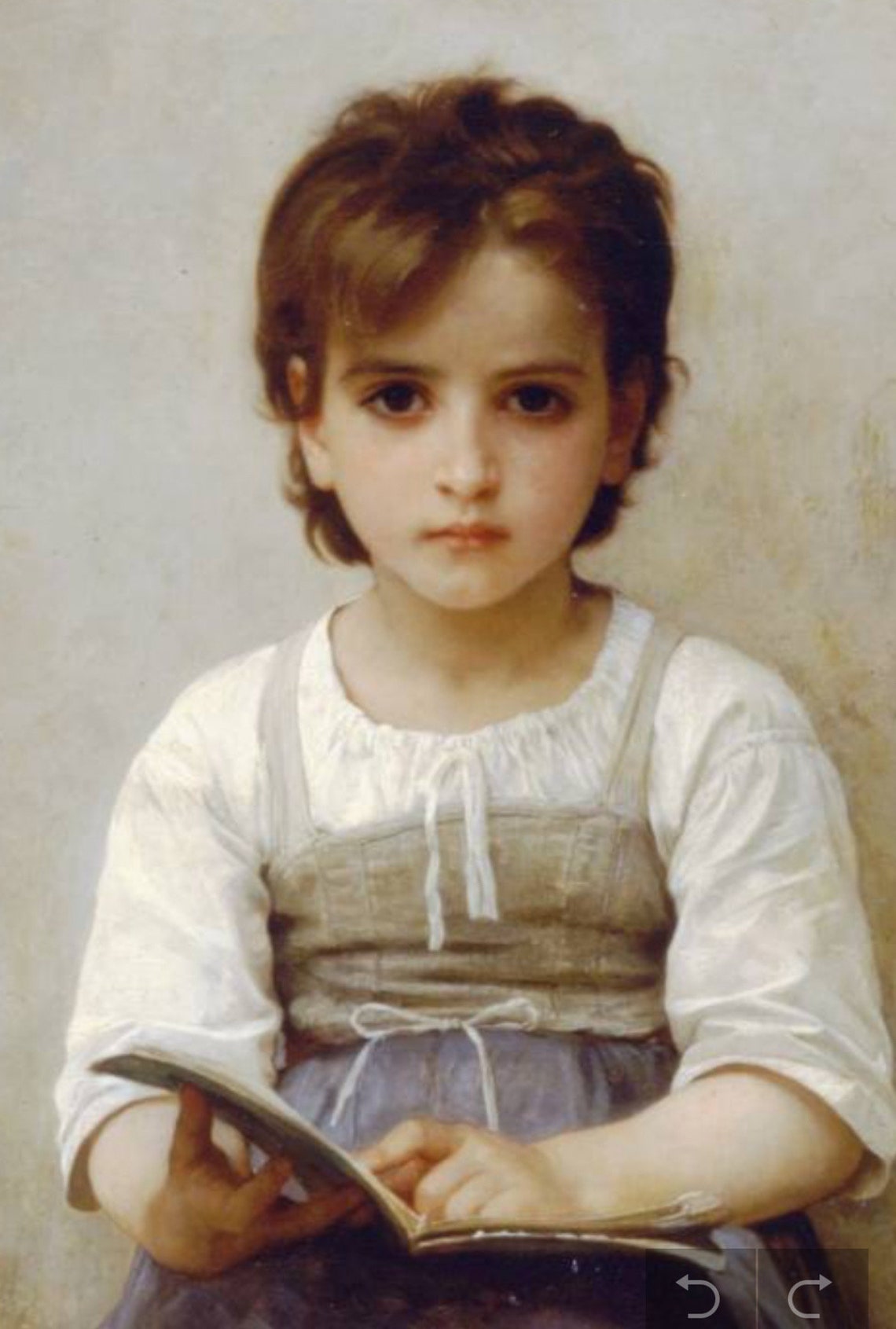 William Adolphe Bouguereau the Difficult Lesson 1884, High Quality Hand ...