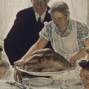 Norman Rockwell Freedom From Want 1941-1945, Oil on Canvas, High ...
