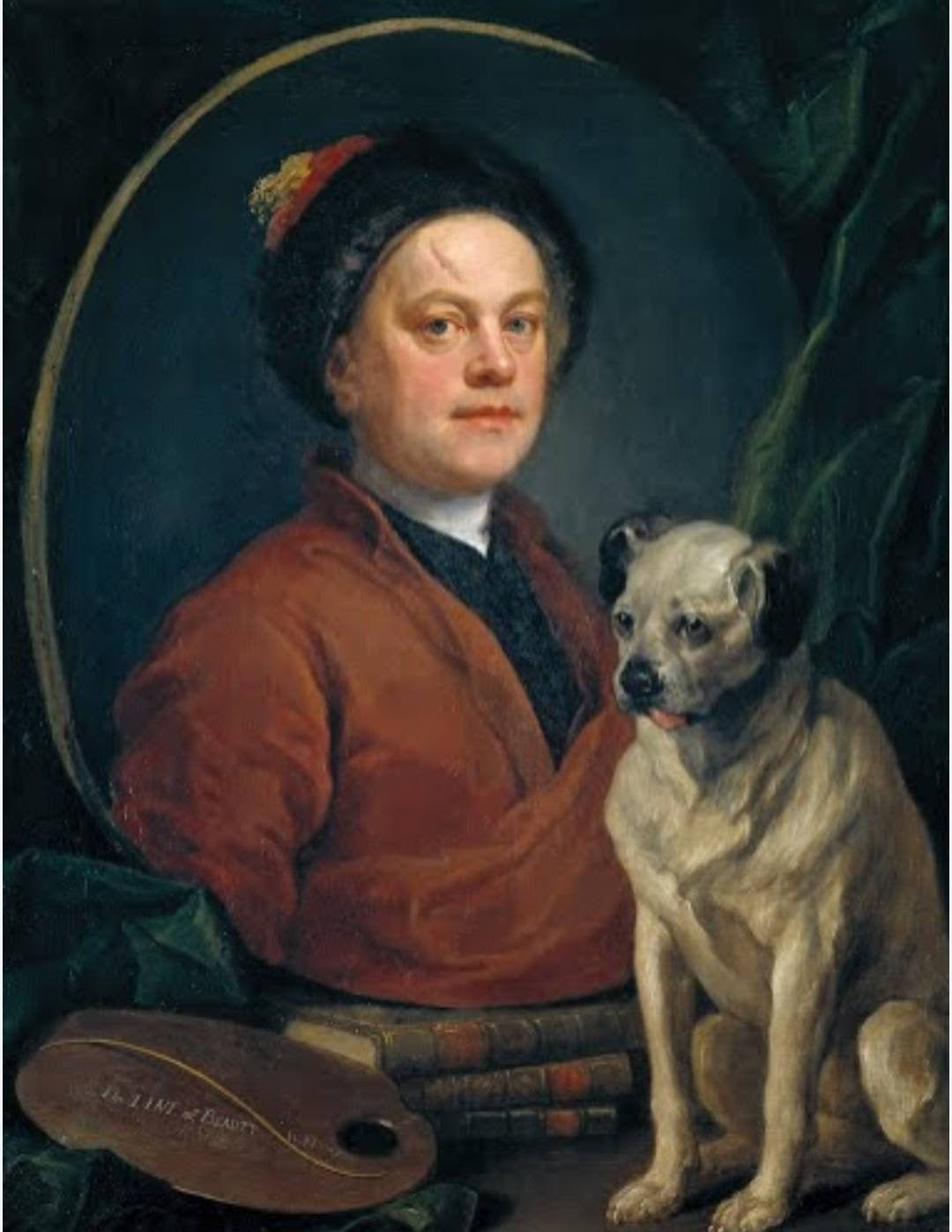William Hogarth the Painter and His Pug 1745, High Quality Oil Painting ...