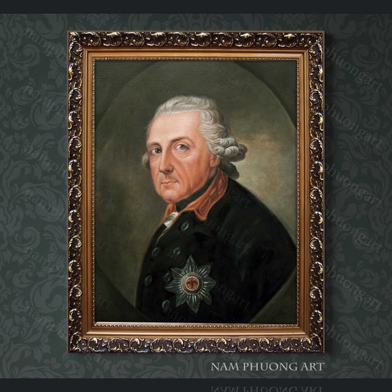 Frederick the Great by Anton Graff High Quality Oil Paintings - Etsy