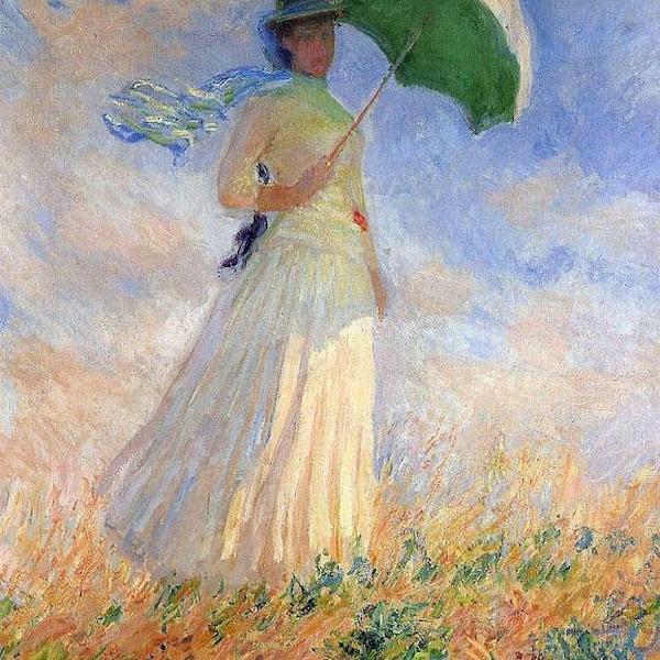 Woman With Parasol - Etsy