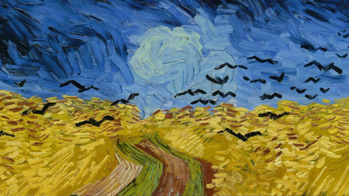 Vincent Van Gogh Wheatfield With Crows 1890, High Quality Hand Painted ...