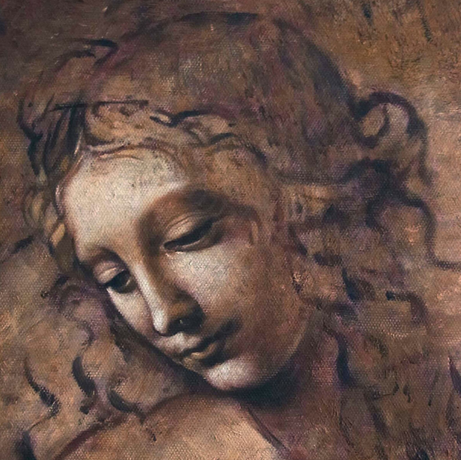 Leonardo Da Vinci La Scapigliata Head of A Young Woman With | Etsy