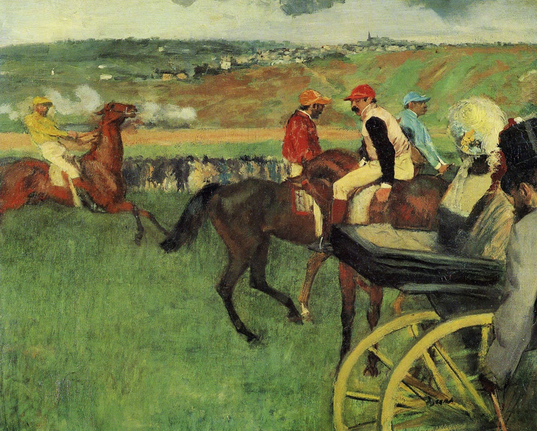 Edgar Degas the Race Track; Amateur Jockeys Near a Carriage C. 1877-80 ...