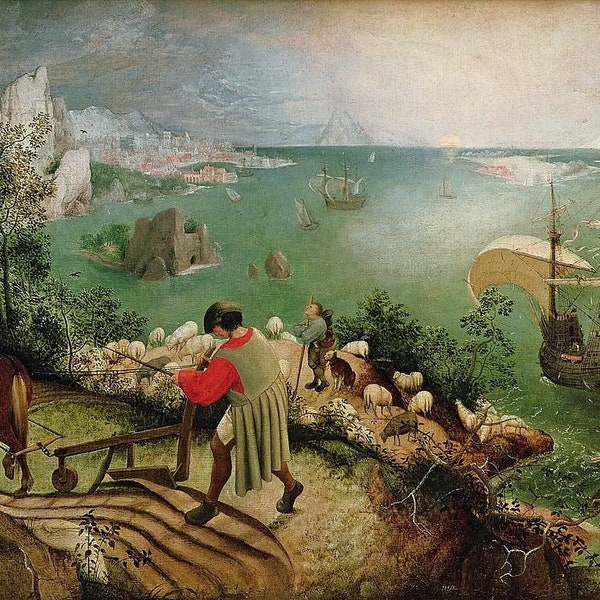 Pieter Bruegel Fall of Icarus - Etsy