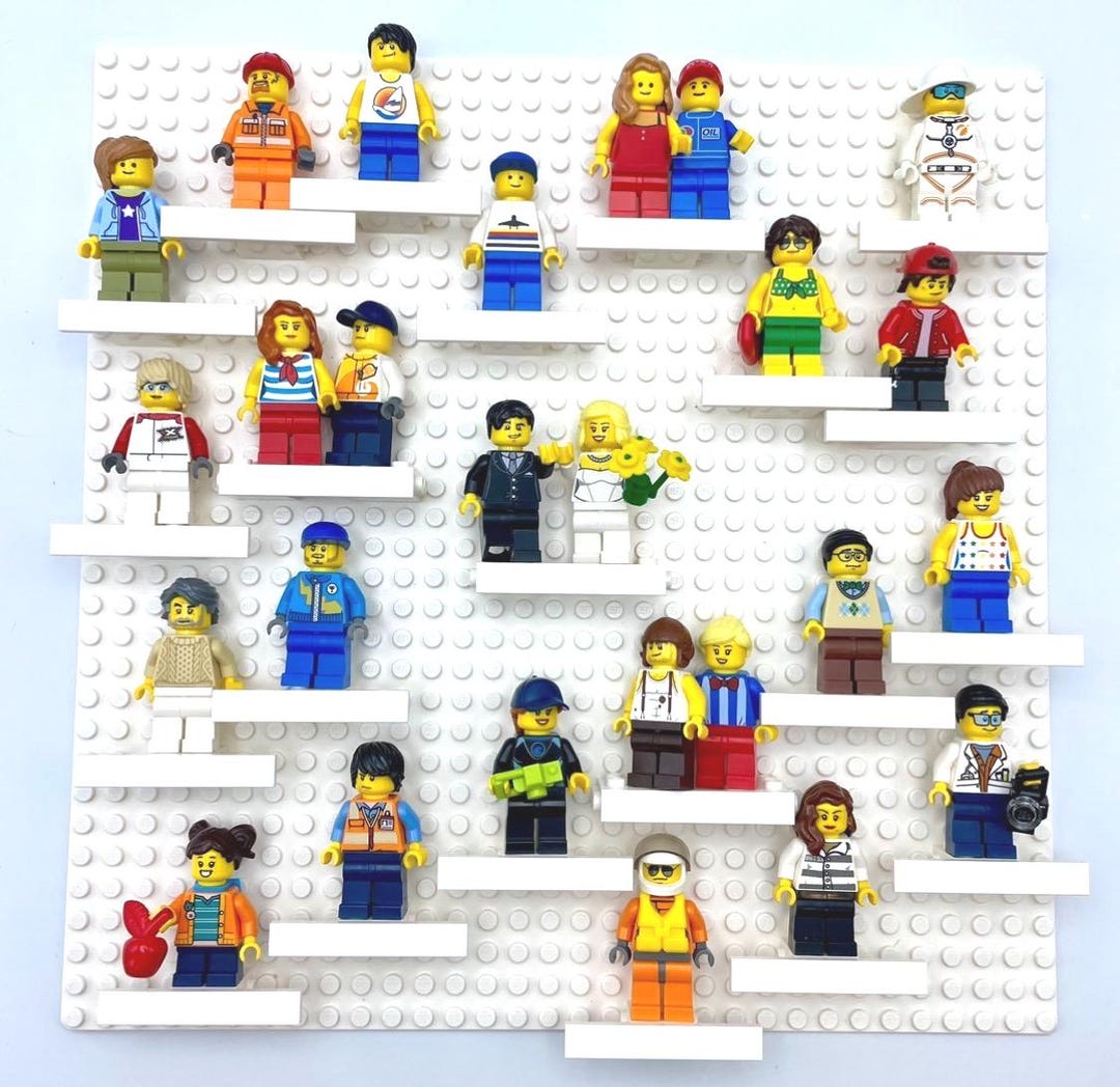LEGO Build-your-own Wedding Guestbook Pieces 10x10 Inch White Baseboard ...