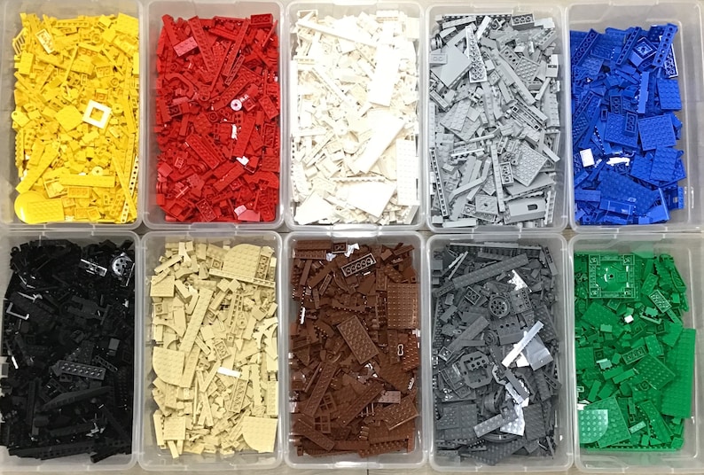 1/2 Pound of GENUINE LEGO Pieces! You Choose the Color! Fun Bricks ...
