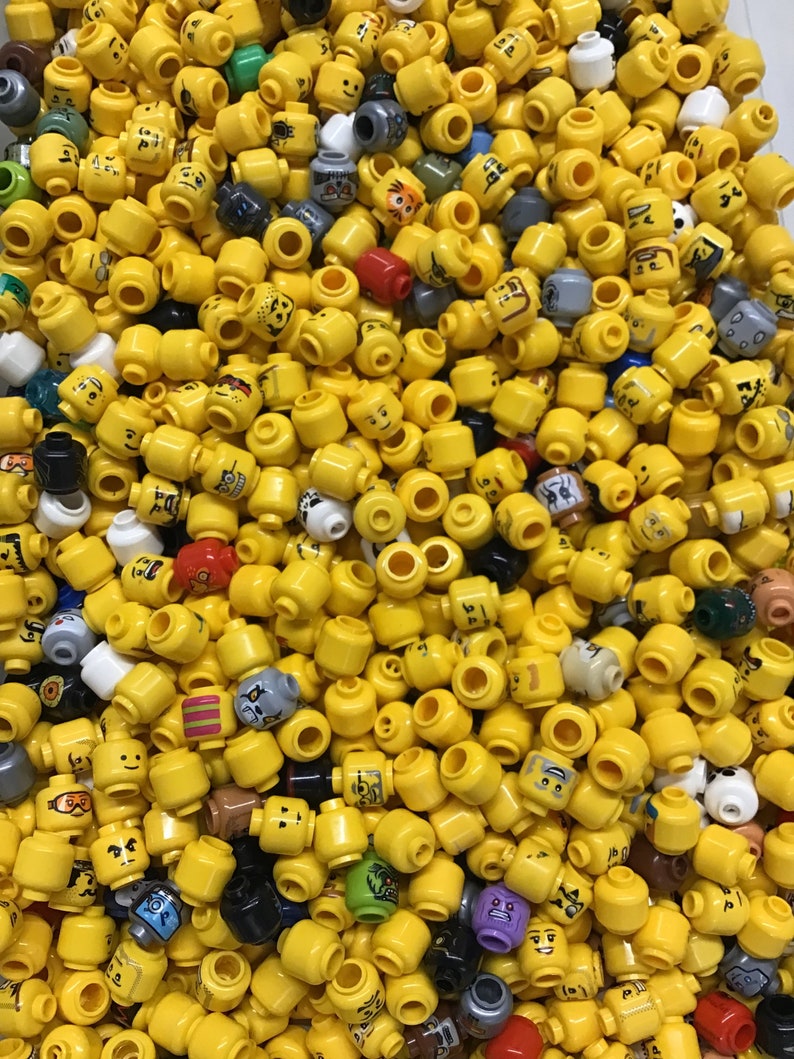 LEGO Lot of 50 Random Torsos, Heads, Legs & Hats! 200 Parts Total to ...