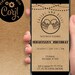Dominoes-themed Birthday Digital Invitation Template, Gold and Black ...