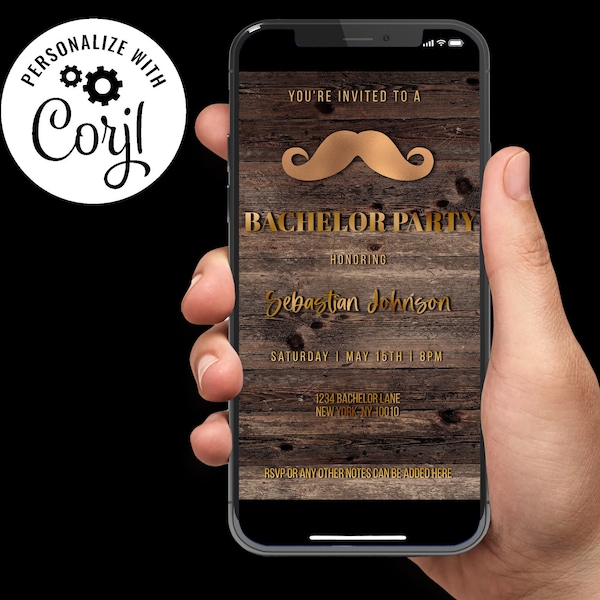 Men Bachelor Party Invitation - Etsy