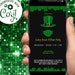 Saint Patrick's Day Mask-a-rade Party Invitation, Digital Electronic ...