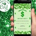 Money Theme Birthday Party Digital Electronic Downloadable Invitation ...