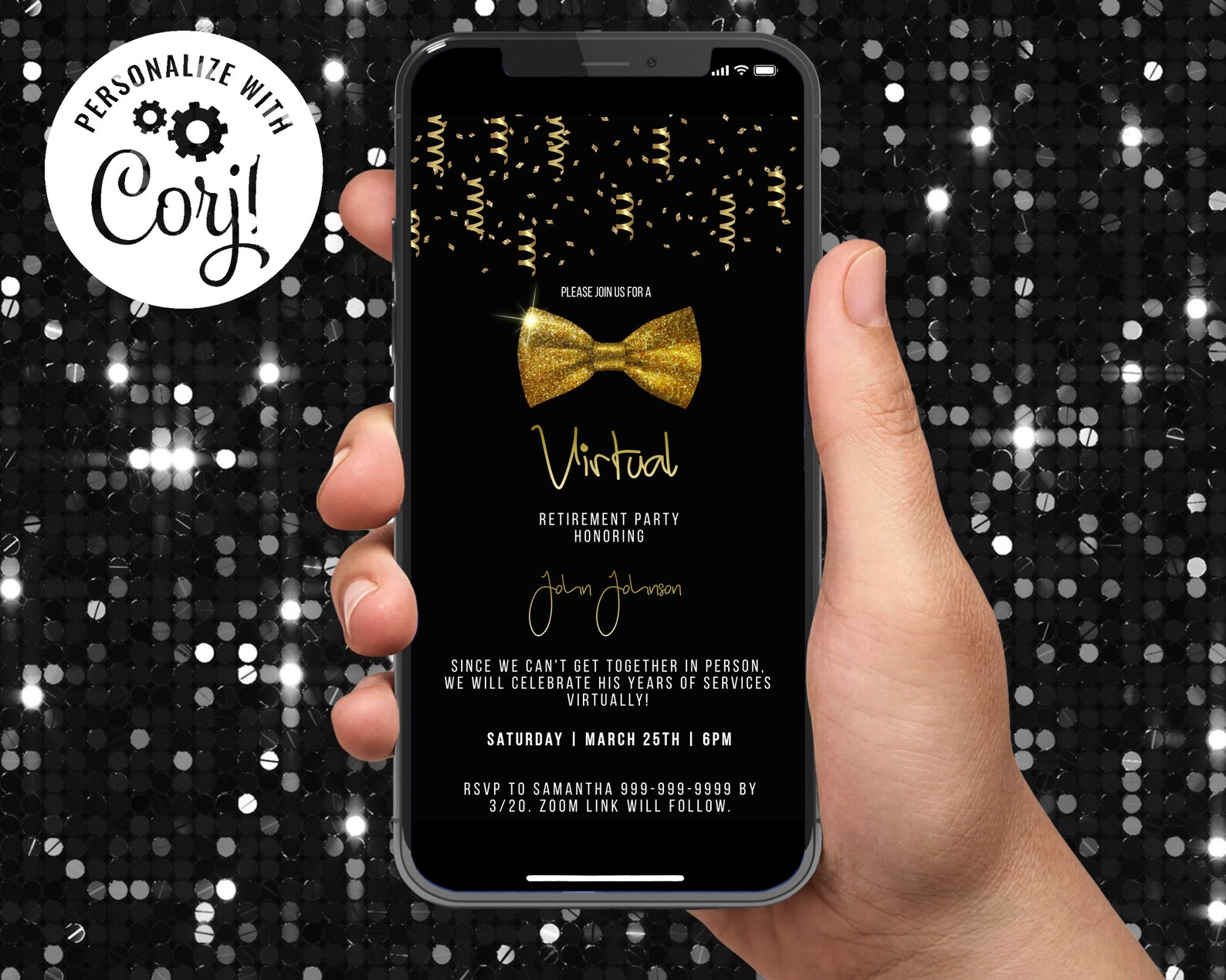 Virtual Quarantine Zoom Retirement Party Invitation Template - Etsy