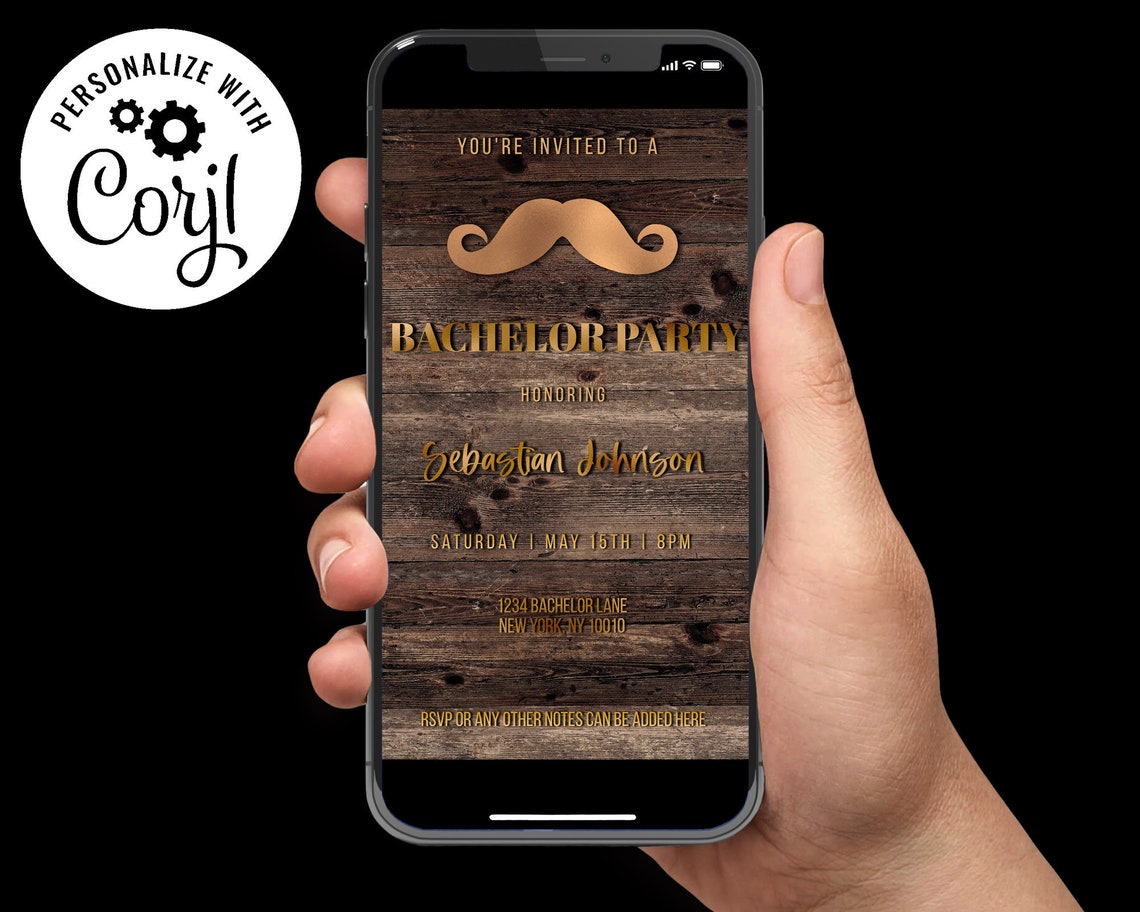 Bachelor Party Invitation Bachelor Party Digital Electronic - Etsy
