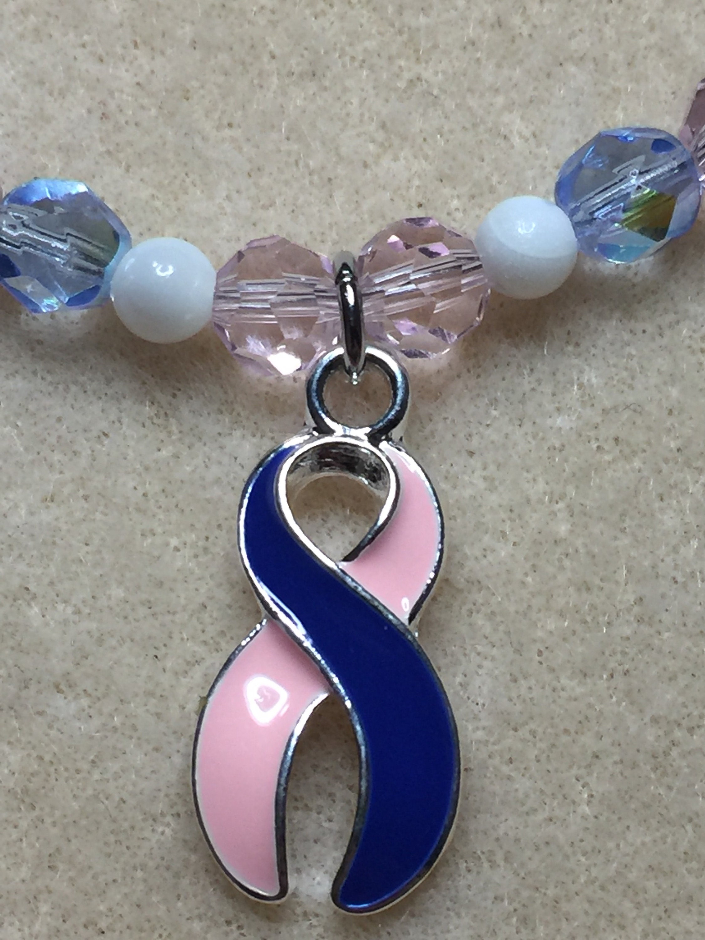 Sudden Infant Death Syndrome SIDS Awareness 7.5 Bracelet W/ Baby Blue ...