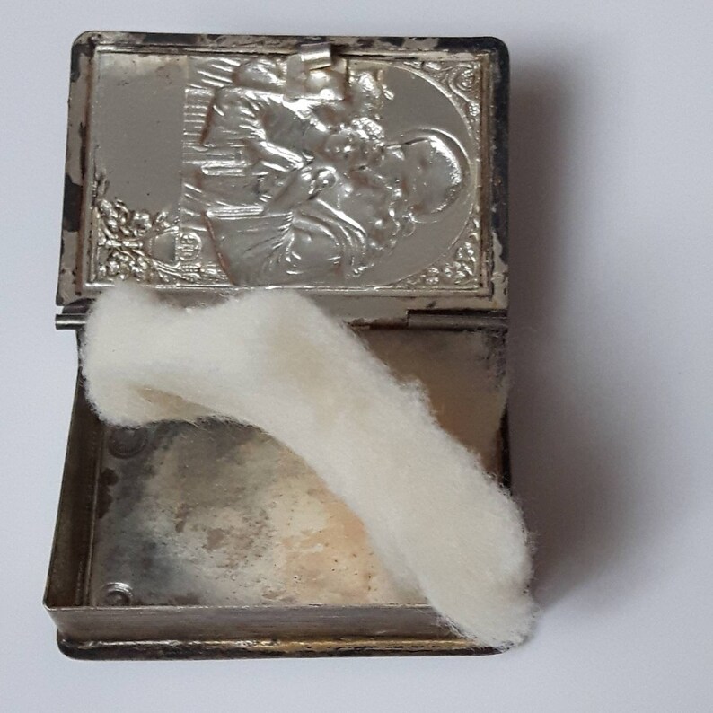 Metal Rosary Box, Trinket Box Rosary Holder. Religious Catholic ...