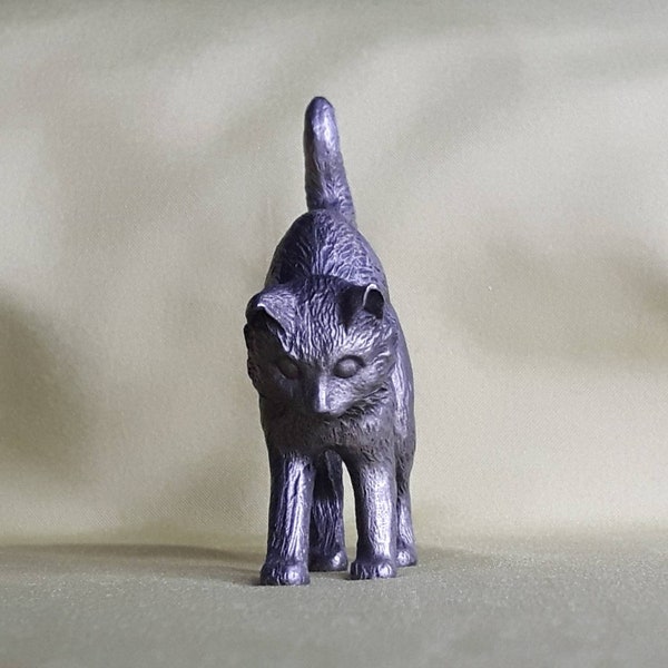 Pewter Cat Figurine - Etsy