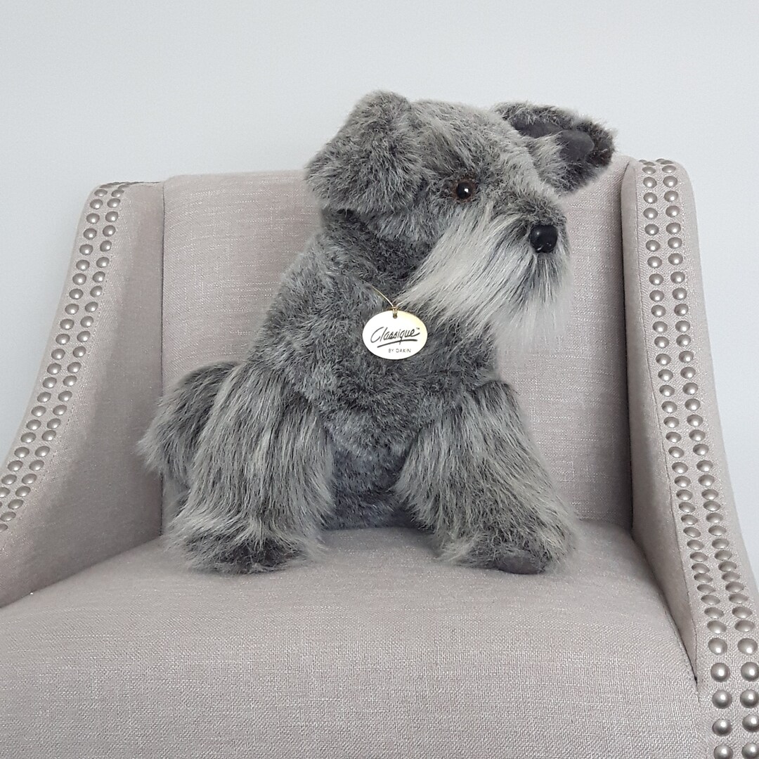 Schnauzer Dog Plush Stuffed Animal Toy Dakin Classique 1988 - Etsy