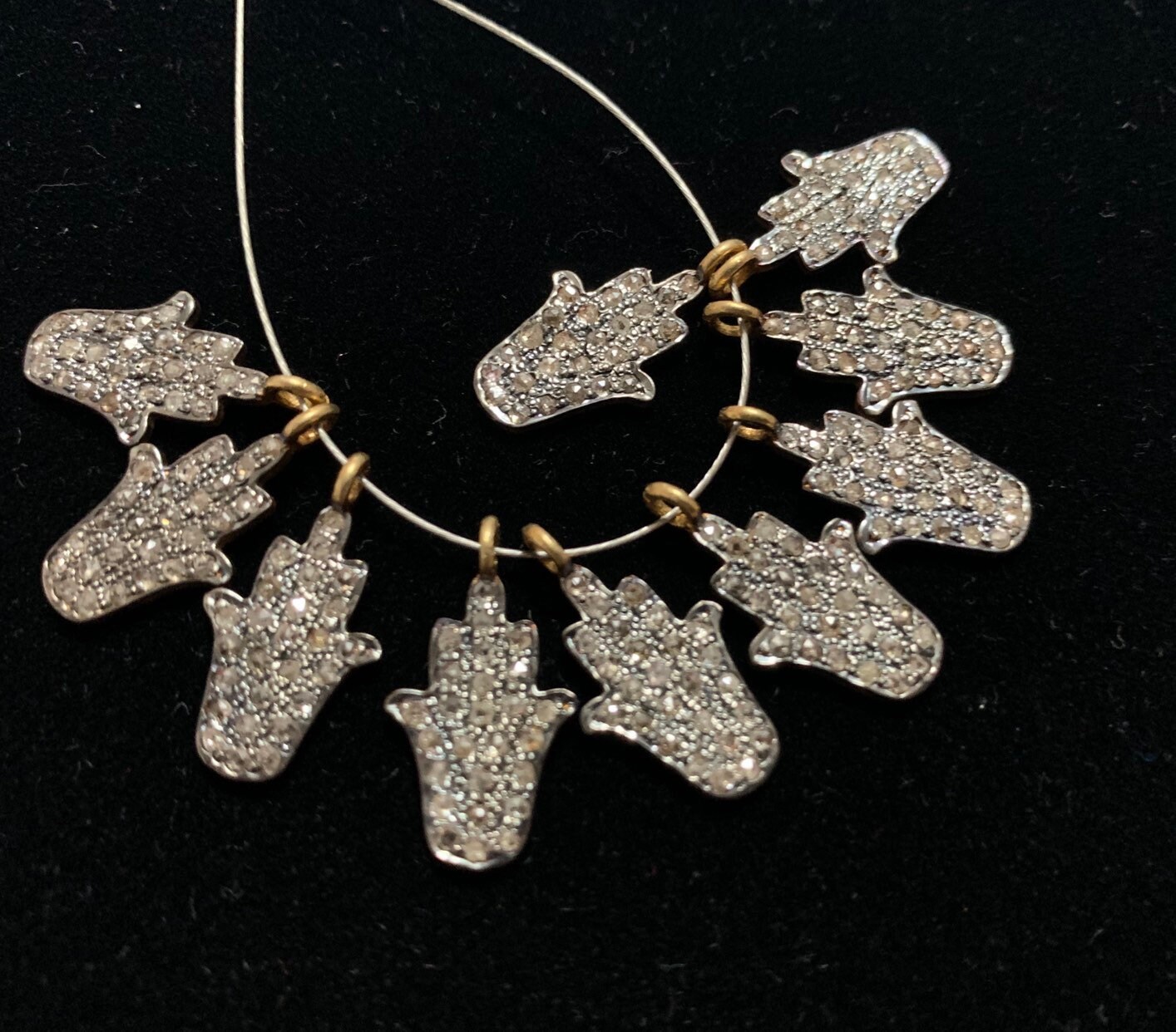 Hamza Hand Hamza Diamond Finding Hamza Charm Hamza Pendant - Etsy