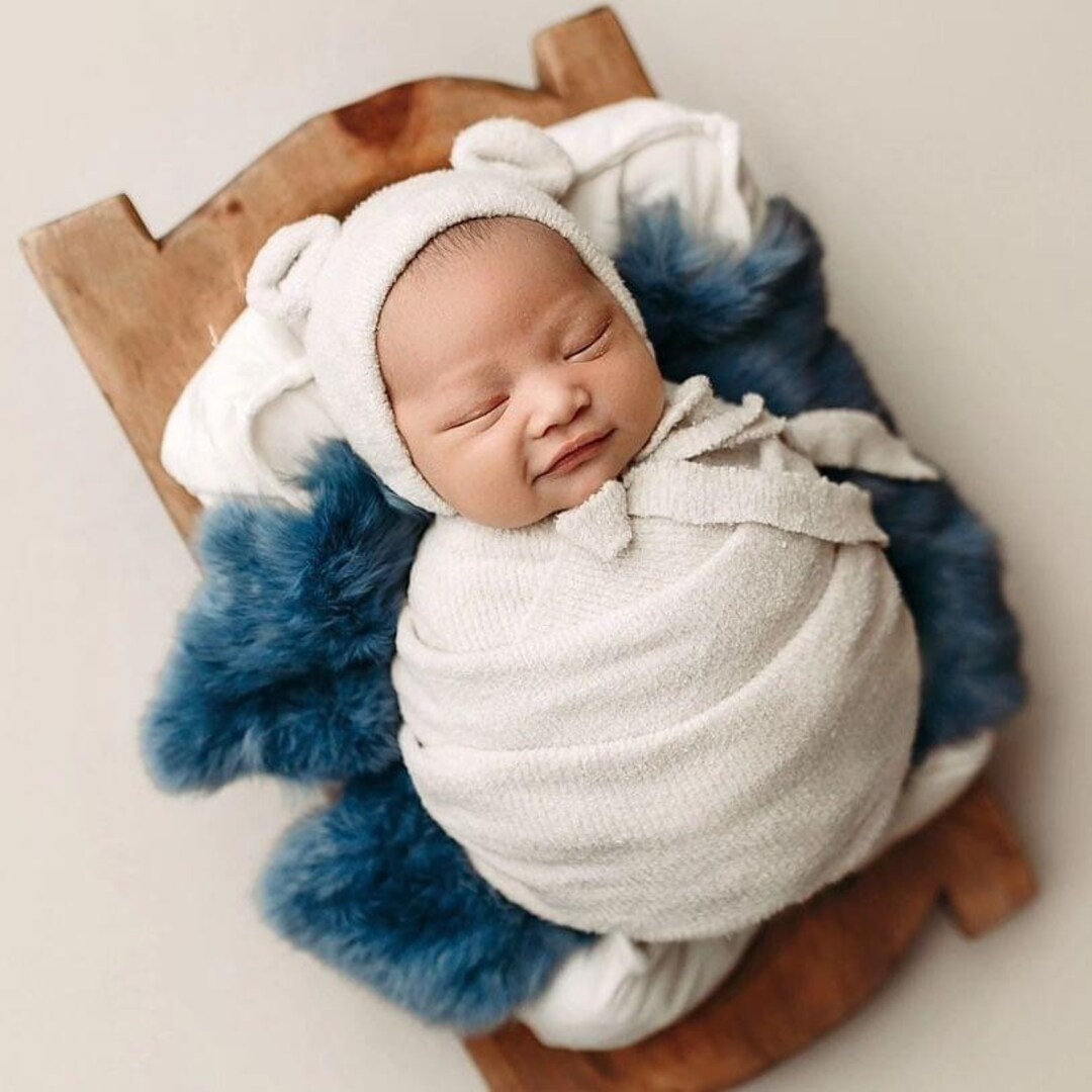 Newborn Alexis Soft Bear Bonnet Set - Etsy