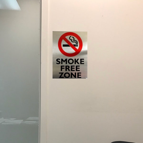 Smoke Free Zone Sign - Etsy