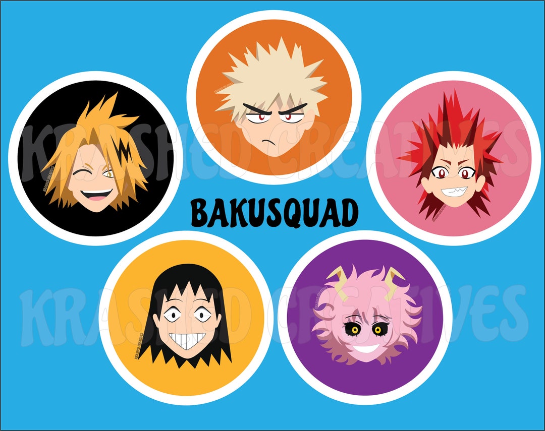Bakusquad or Dekusquad Sticker Sets - Etsy