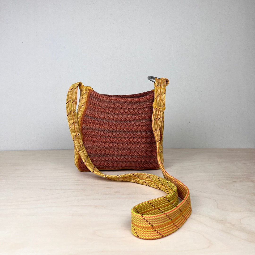 Climbing Rope Cross Body Bag Upcycled From Retired Rock Climbing Rope ...