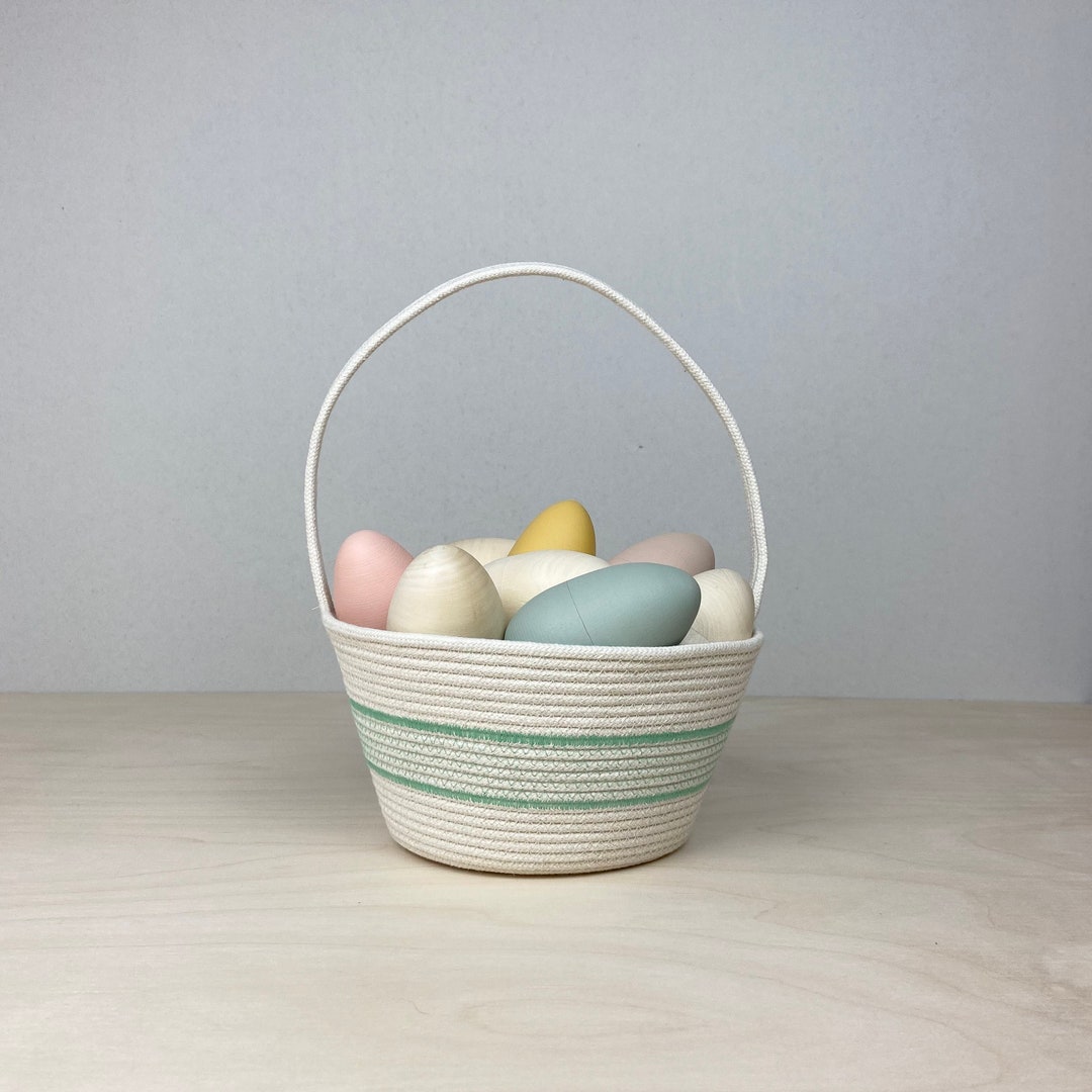 Easter Basket With Green, Green Easter Basket, Easter Baskets for Kids ...