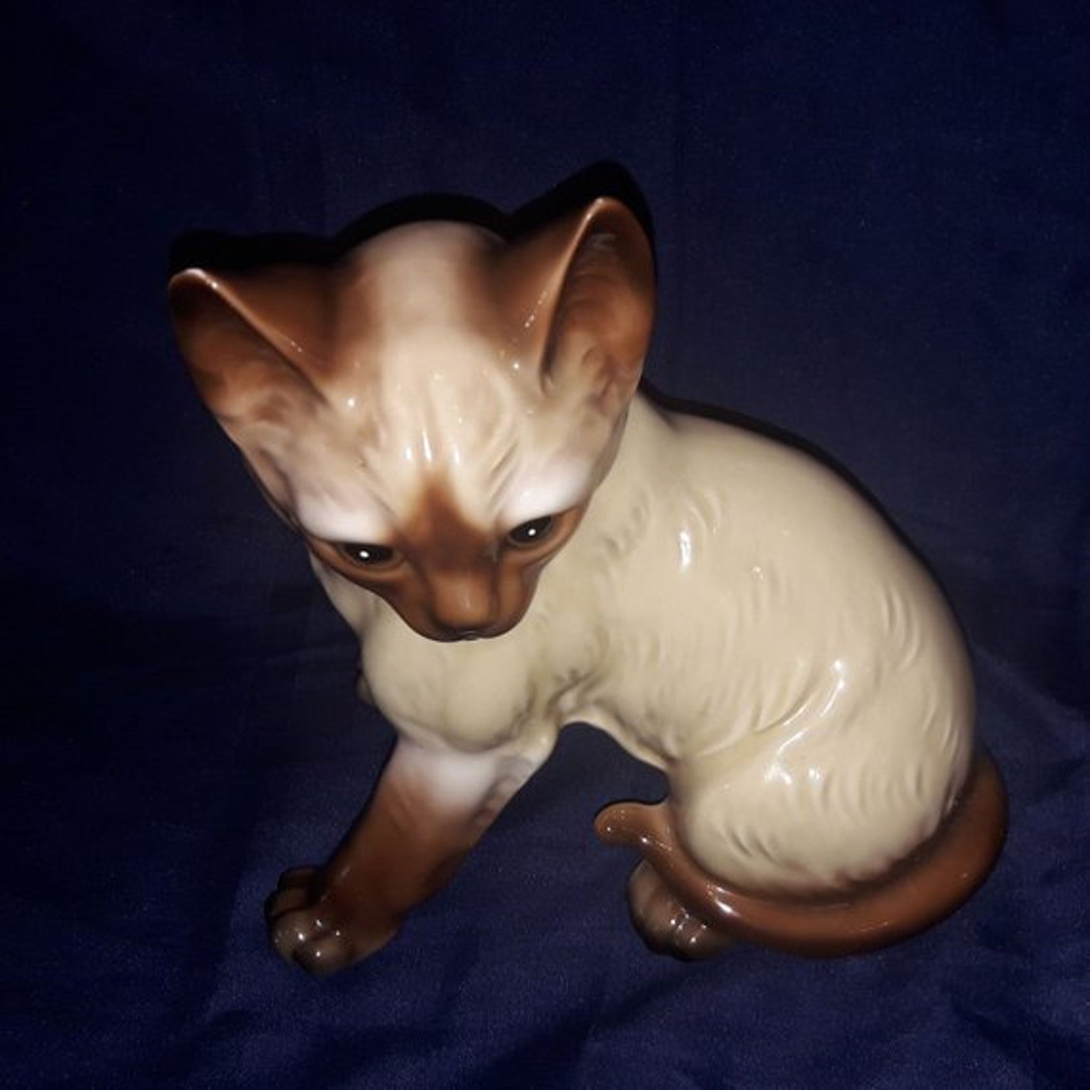 Vintage Ceramic Cat Ceramic Siamese Cat Made in Japan | Etsy